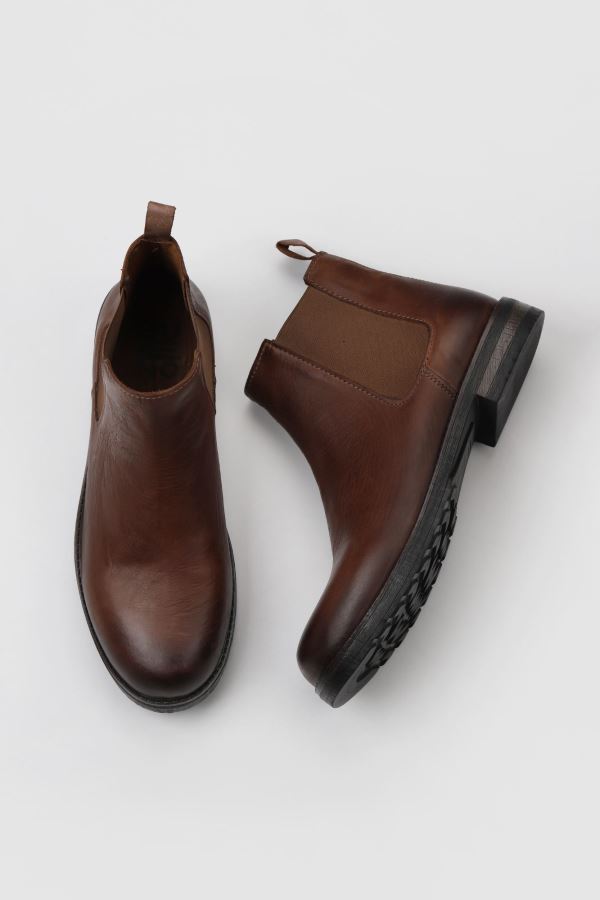 SİYAH TABA PPE DERİ ERKEK BOT | Bueno Shoes